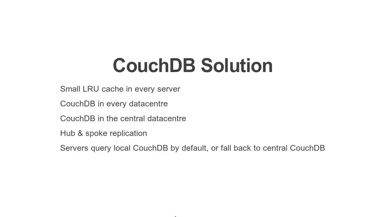 Building resilient infrastructure with CouchDB - Bristol Branch