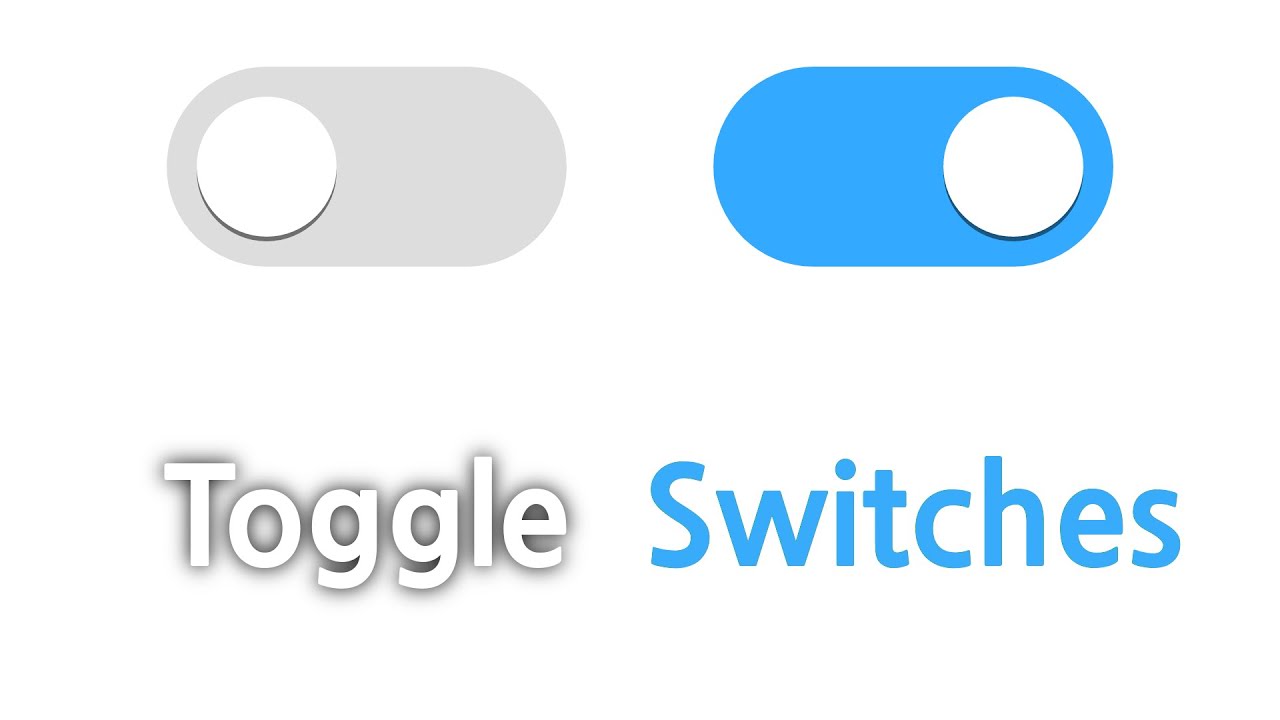 ANIMATED TOGGLE SWITCHES in Pure CSS Tutorial