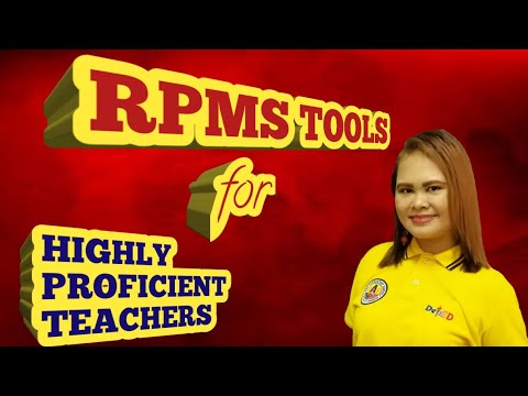 RPMS TOOLS FOR HIGHLY PROFICIENT TEACHERS/MASTER TEACHERS 2021-2022