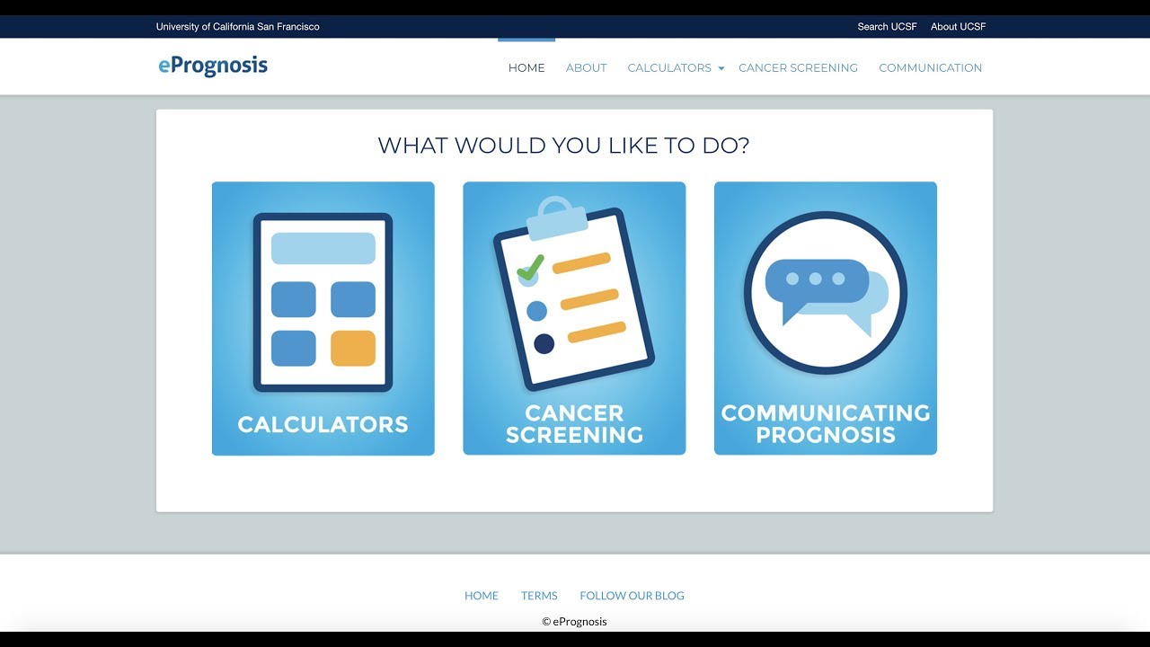 E-Prognosis: Prognostic Models Clinicians Can Use
