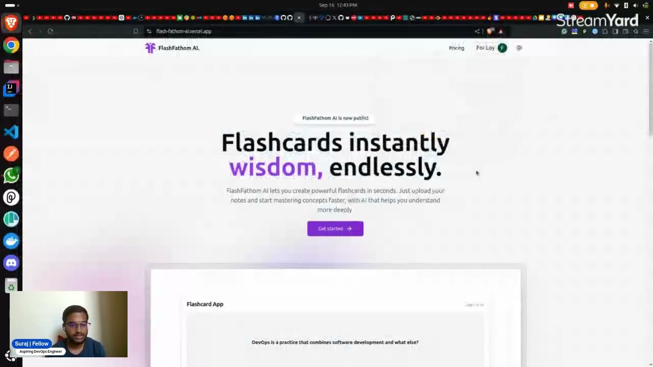 FlasshFathom AI | Project 4 | CodeXHydra | Difficulty level 3].
