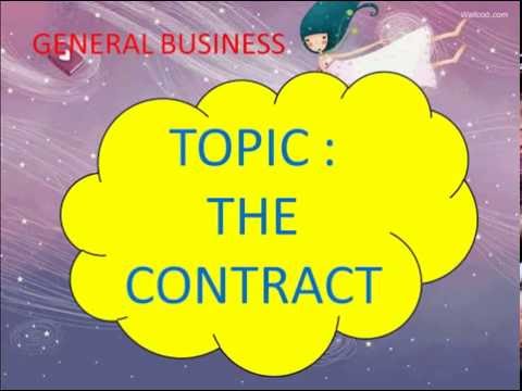 Toeic Vocabulary :General Business (Part 1- The Contract)