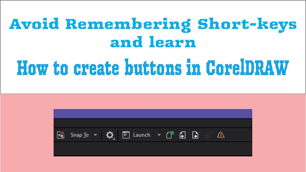 How to create buttons in CorelDRAW