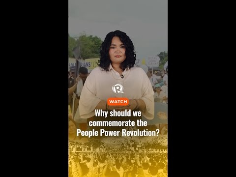 WATCH: Why should we commemorate the People Power Revolution?