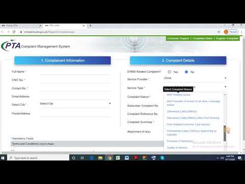 #Pta #complaint Pta online complaint Mobile Opperator| Jazz| Ufone| Telenor | Zong|Ptcl|brodband|etc