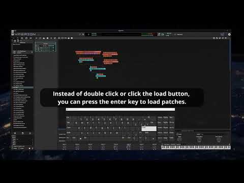 Keyboard and mouse operations - Hyperion Synth