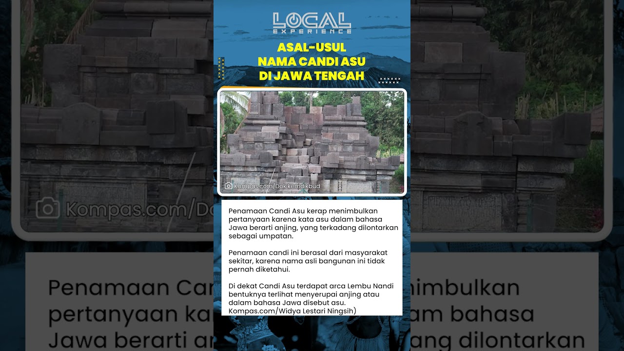Nama Candi Asu Muncul karena Arca Nandi Rusak Mirip Anjing, Sedangkan ...