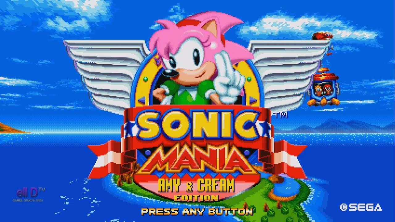 Amy and Cream Edition - Full Mania Playthrough - Sonic Mania Plus Mod