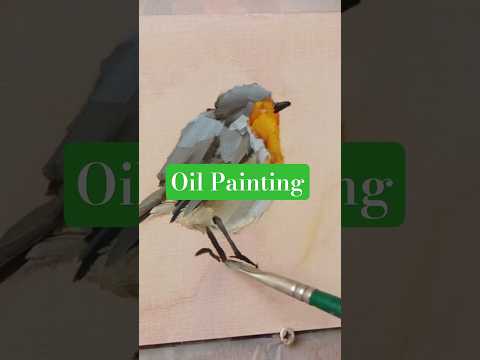 Oil Painting the Robin | Art Process Inspiration #oilpainting #artshorts #artprocess #artvideo #arts