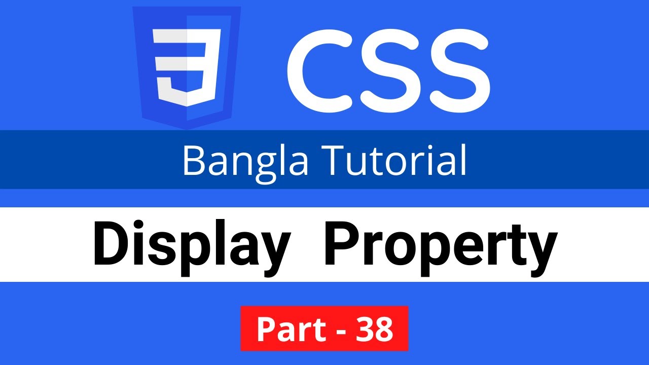 CSS Display Property | inline | block | inline block | none  in CSS || CSS3 Bangla tutorial 038