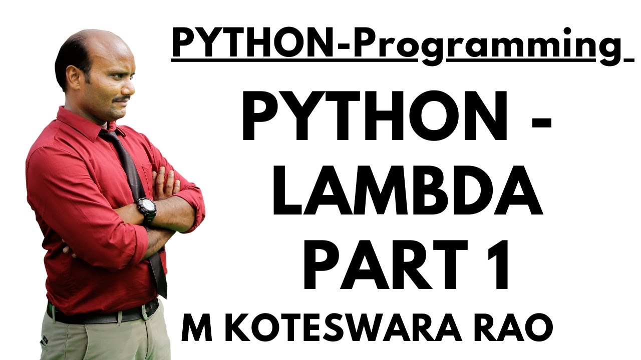 58. Python || Lambda || Part 1