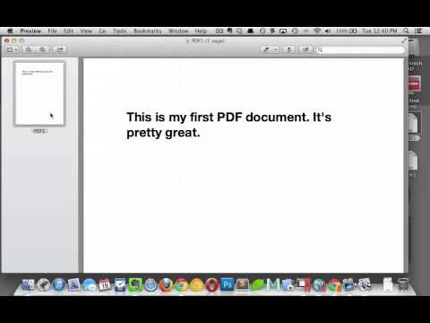 Combine PDF Files in Preview