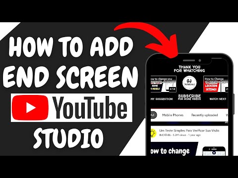 How to Add End SCREEN On YouTube Studio MOBILE 2021