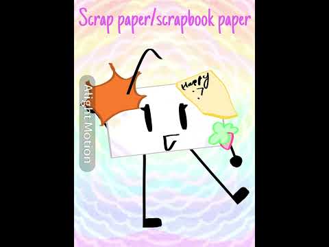 Meet scrapbook paper/scrap paper! || my first object show vid || #iwaslazy #scrapbookpaper