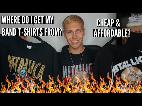 The Best Places To Buy Band T-shirts l Metallica, Slipknot, Nirvana