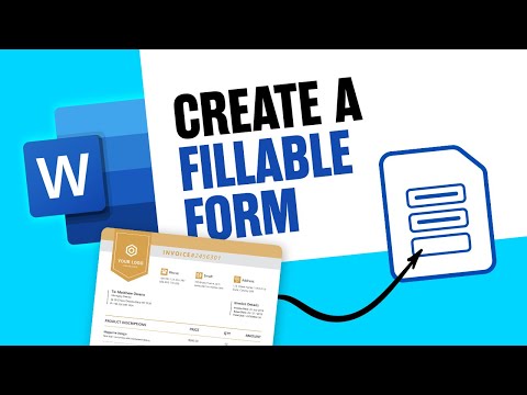 Create a Fillable Form in Microsoft Word