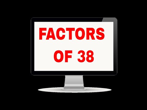 Factors of 38