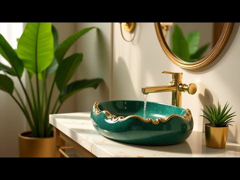 Explore Ultra-Modern Washbasins: Touchless, LED, and Sculptural Designs in Luxury Bathrooms