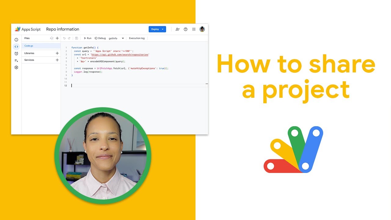 How to share a Google Apps Script project