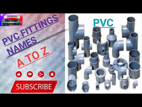 PVC fittings names ! All types of plumbing related material A to Z.