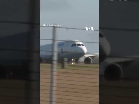 Ukraine’s Zelenskyy lands in London, after Trump meeting | VOA News #shorts