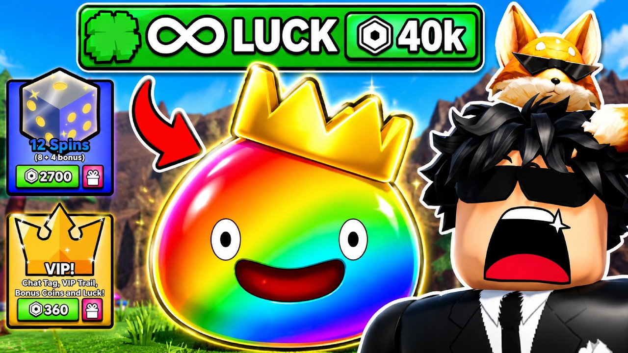 I Spent 40,000 Robux Getting The RAREST Slime in Slime RNG!