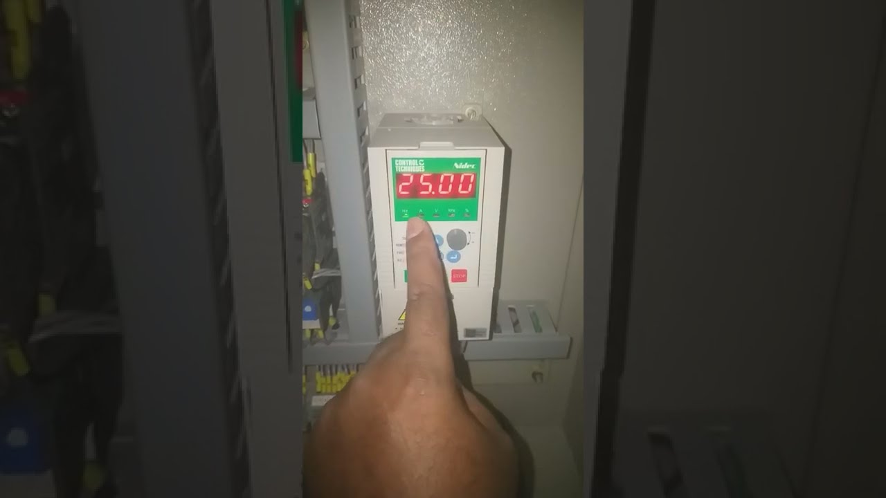 VFD Nidec controll technique. frequency setting.