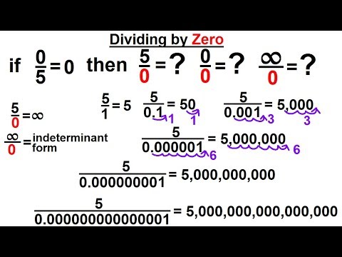 Algebra - Ch. 0.6: Basic Concepts (12 of 36) Dividing by Zero