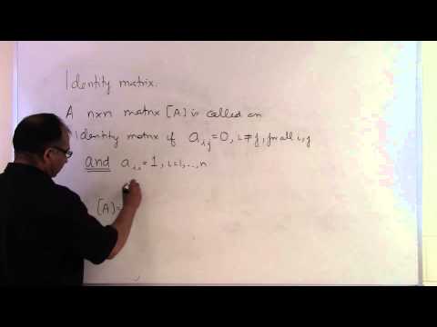 Chapter 04.01: Lesson: What is an identity matrix?