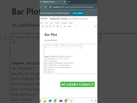 Matplotlib bar plot code 2| xlabel,ylabel,title,fontsize #matplotlib #seaborn #plotly #python #data