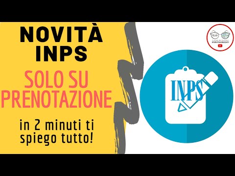 NOVITÀ INPS: SOLO SU APPUNTAMENTO! PRENOTATE PRENOTATE PRENOTATE