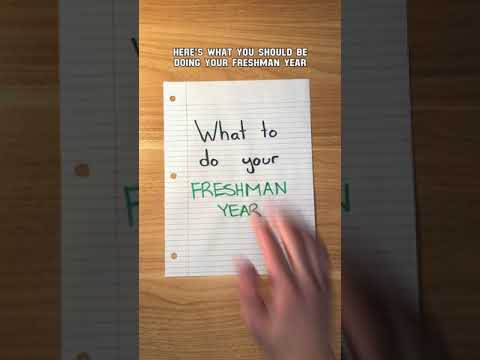What to Do As a Freshman in High School #shorts
