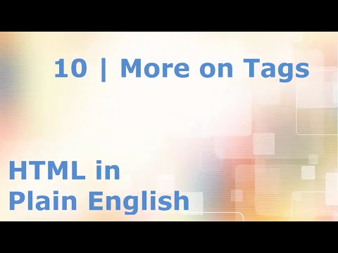 HTML5 Tutorial for Beginners | 10. The Full HTML Tag List - Learn HTML