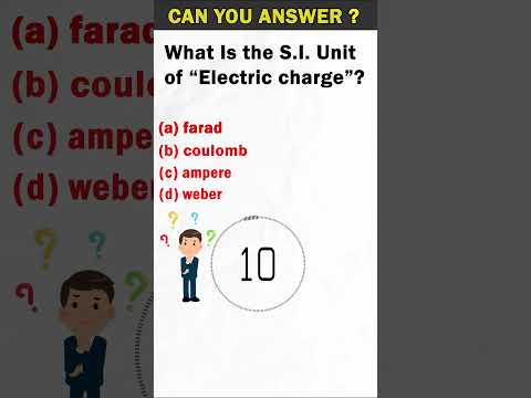 What is the SI unit of "Electric charge"? #shorts #quiz #physics #cbseboardexam