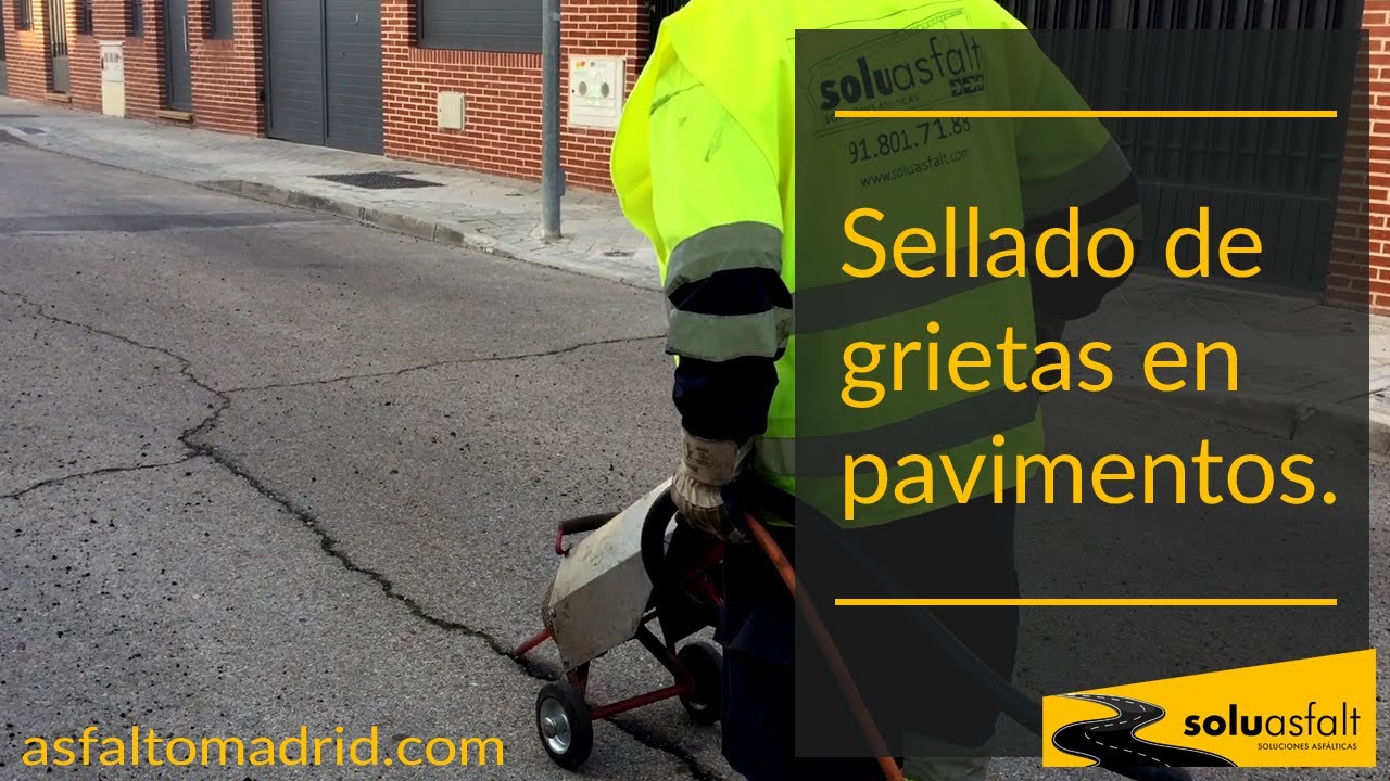 Sellado de grietas en pavimentos 🚘🚘🚘.