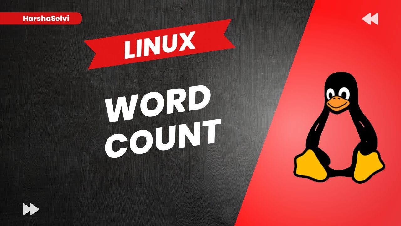 Linux Word Count | Tamil | HarshaSelvi