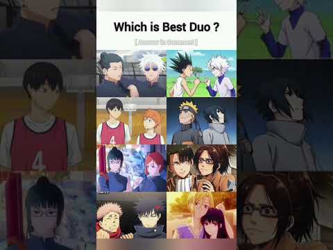 which is Best Duo ?🫵🏻 #anime #character #fypシ゚viral #news