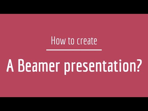 How to make a presentation in Latex (Beamer)? – IIT Tutorials