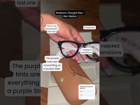 #unboxing Ray-Ban Meta Skyler, Shiny Black / Clear to Amethyst Transition