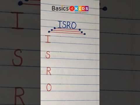 isro full form in english | chandrayaan 3 isro full form|what is the full form of isro @Basics4Kids