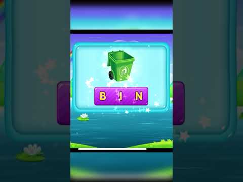 Learn Spelling | Fill in the Missing Letters of BIN 🗑️#shorts #spelling #bin #fillintheblanks