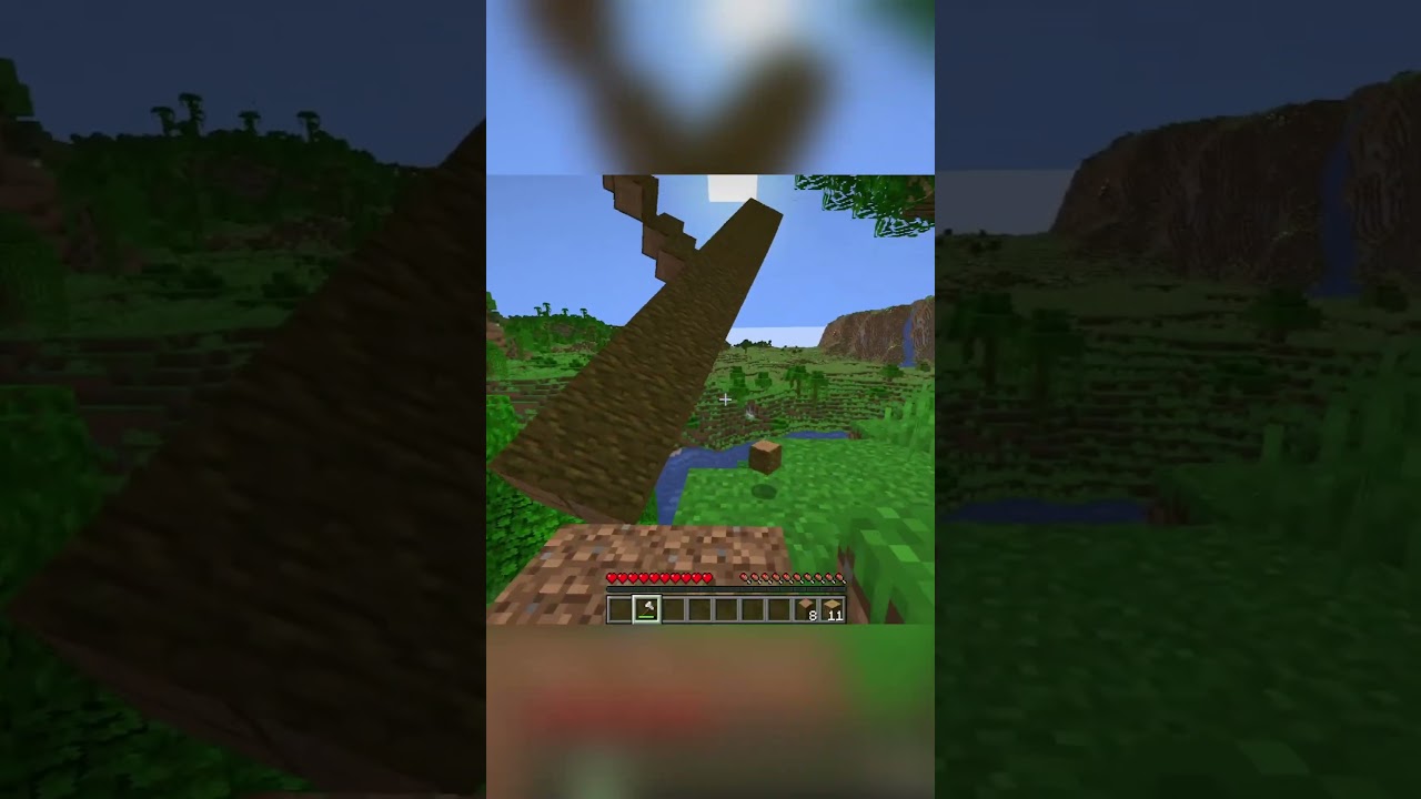 Falling Trees #minecraft #funny #modsminecraft