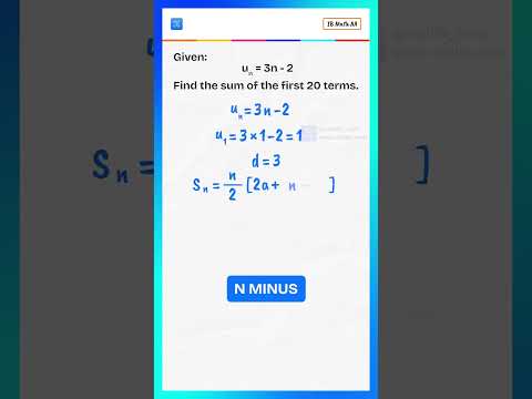 IB Math AA | Arithmetic Sequence Trick to Find the Sum Fast!