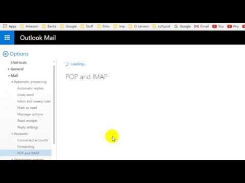 How to enable POP in outlook webmail 365