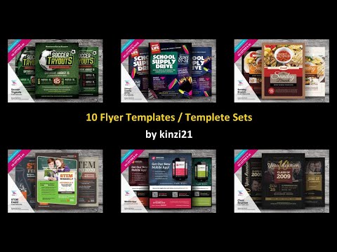 10 Flyer Templates / Templete Sets by kinzi21