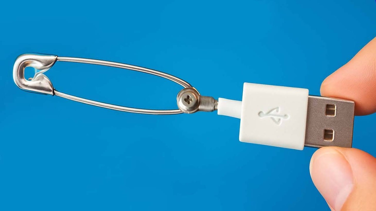 This invention will end the world, Put a Safety Pin into USB and you will be surprised