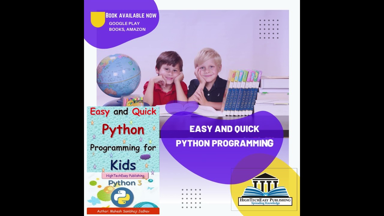 Easy and quick python programming for kids Book : Python kids book #education #kids #python #program