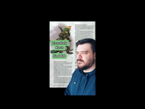 Lizardfolk Race 5e D&D #shorts