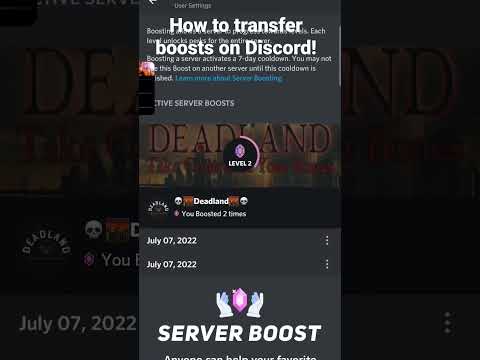 How to Transfer boosts on Discord!