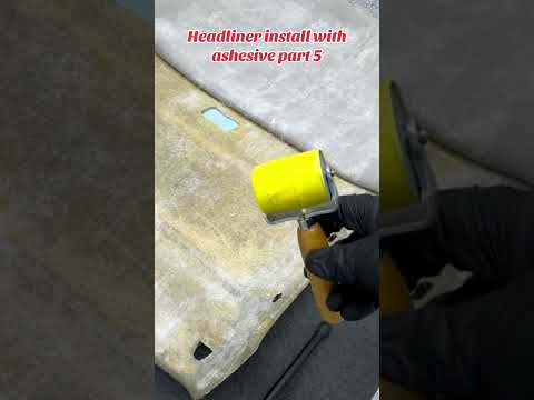 How to install Headliner with ashesive part 5 on 1998-2002 Toyota Corolla #toyotacorolla #headliner